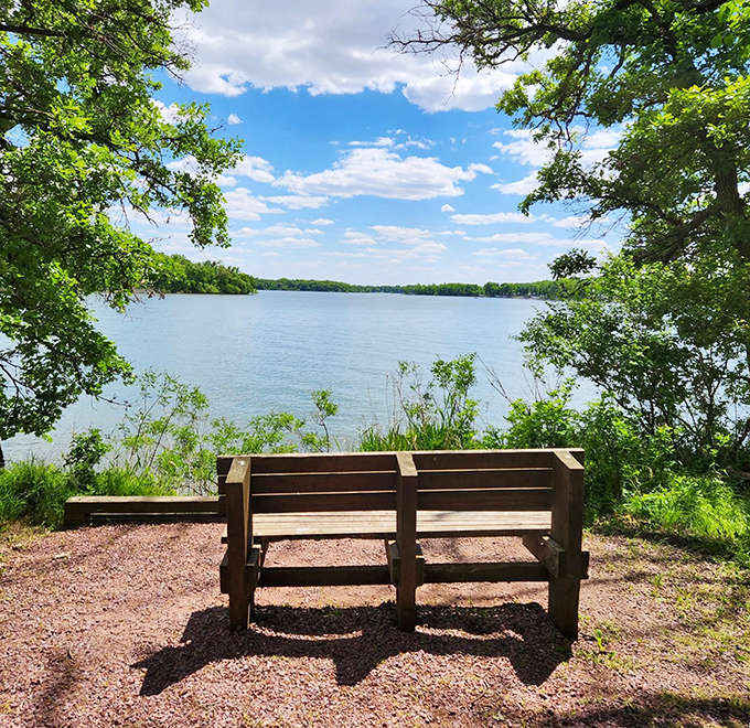 This humble bench offers million-dollar views &ndash; the perfect spot to catch your breath while the scenery takes it away.
