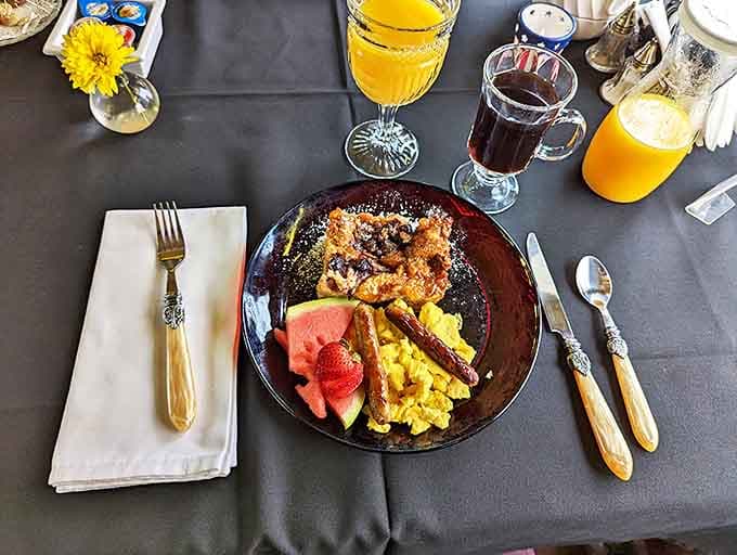 Breakfast at the Whistle Stop isn't just a meal &ndash; it's an event where French toast achieves its highest purpose.