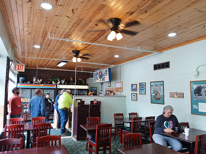 The dining room hums with the satisfied murmurs of locals who know they're experiencing something visitors drive miles to taste.