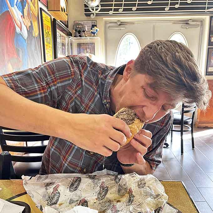 The dining room buzzes with conversation and anticipation &ndash; breakfast is serious business at this beloved local institution.