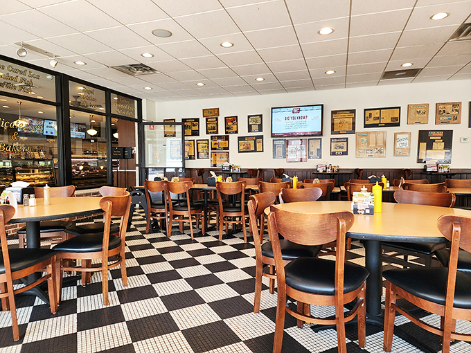 The dining area hums with conversation and clinking silverware &ndash; a symphony of satisfaction conducted by hungry Chicagoans.