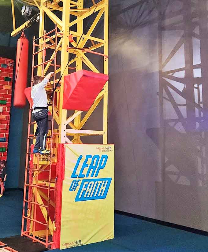 The aptly named "Leap of Faith" challenges visitors to trust their abilities, defy their fears, and embrace that heart-stopping moment of commitment.