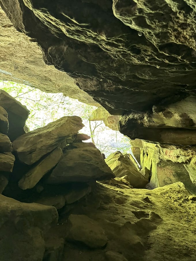 Looking up from inside this cave is like peeking through nature's skylight &ndash; a reminder that perspective changes everything.