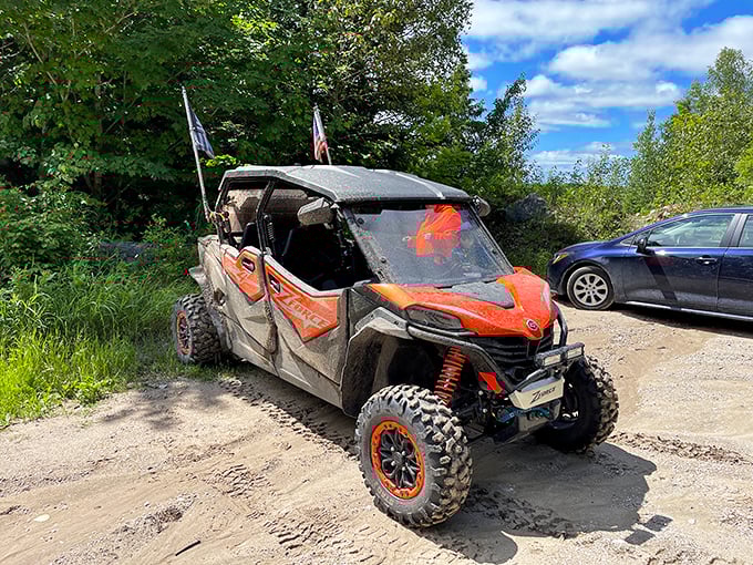 Adventure-seekers arrive equipped for exploration, their off-road vehicle ready to tackle the preserve's more challenging access points.