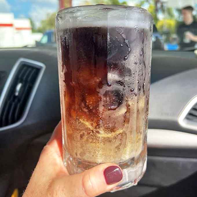 That root beer though! Served in a frosty mug with the perfect amount of foam, it's the liquid equivalent of a warm hug.