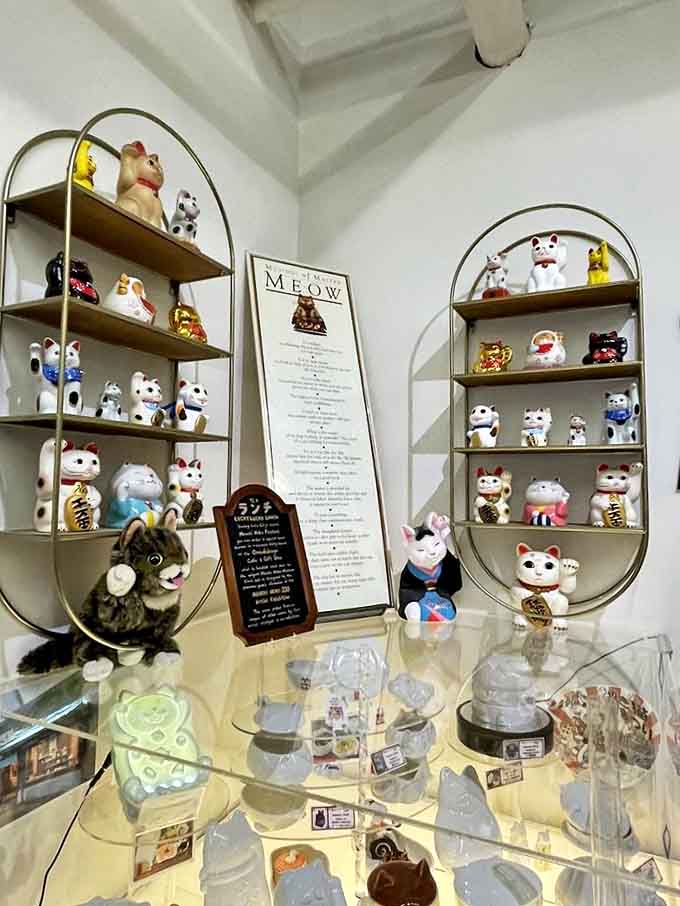 Miniature masterpieces! These tiny figurines showcase the incredible detail artists pack into even the smallest lucky cats.