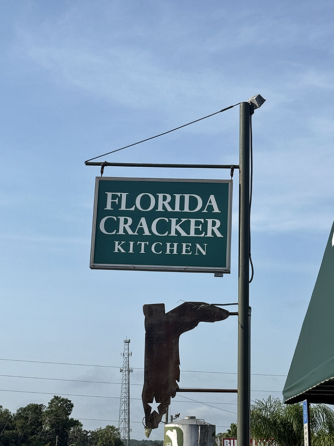 The sign says "Florida Cracker Kitchen" but might as well read "Abandon Diets All Ye Who Enter Here" for those in the know.