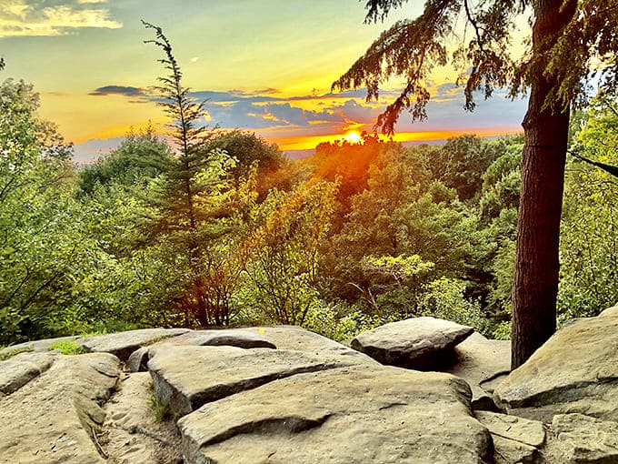 Golden hour transforms the landscape, painting mountains and water with warm hues that photographers dream about.