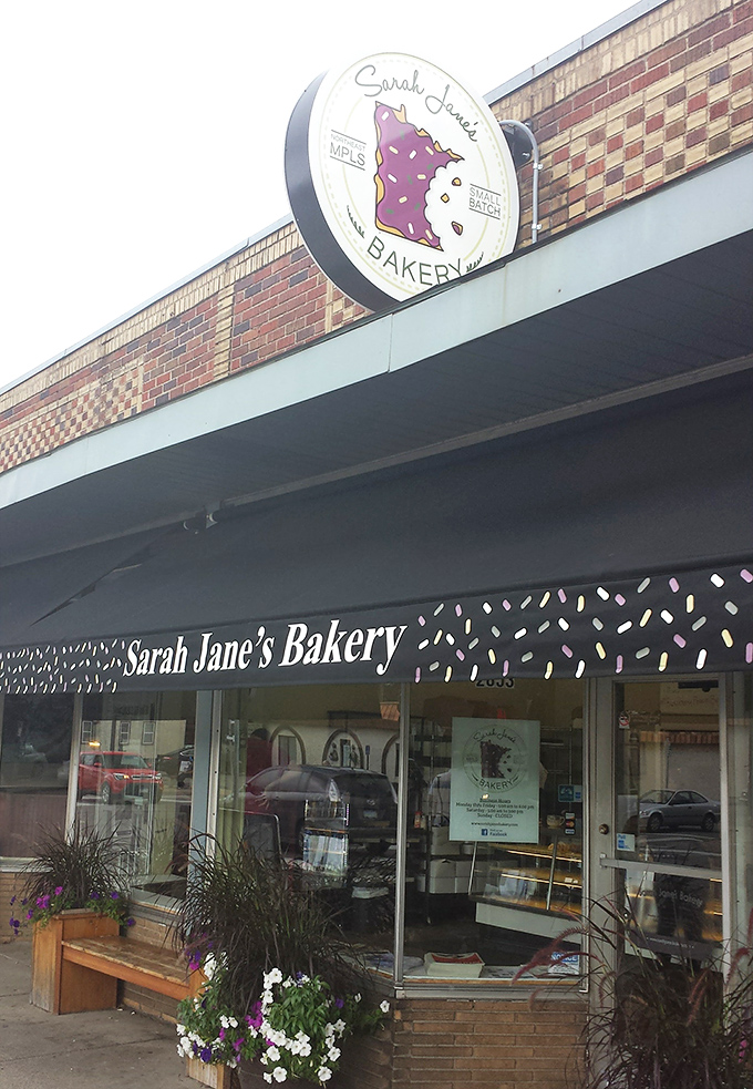 The sprinkle-decorated awning hints at the sweet treasures waiting inside this beloved Northeast Minneapolis institution.