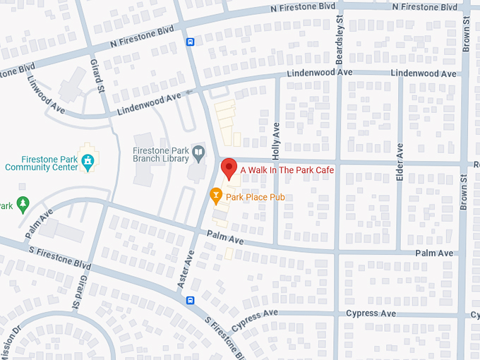 a walk in the park cafe 10 map