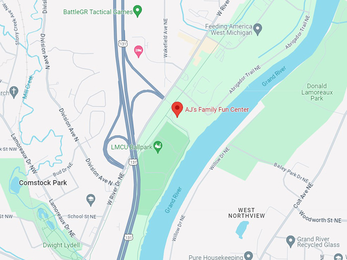 aj's family fun center 11 map