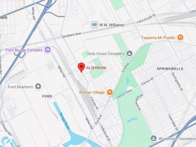 alshibani restaurant 10 map