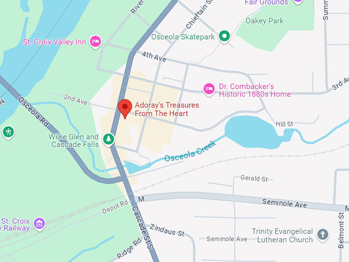 adoray's treasures from the heart osceola 10 map