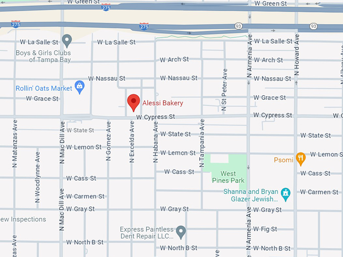 alessi bakery 10 map