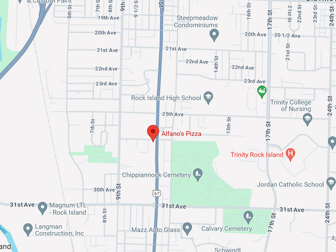 alfano&rsquo;s italian restaurant 10 map