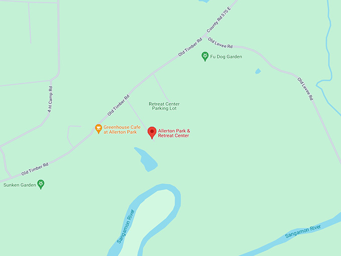 Allerton Park & Retreat Center 10 Map