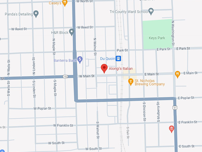 alongi's italian restaurant 10 map