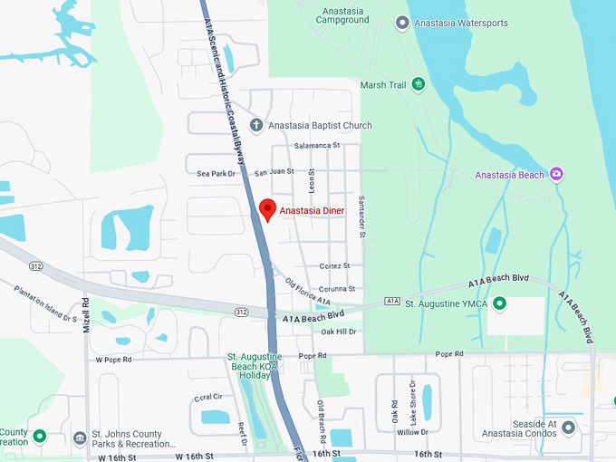 anastasia diner 10 map