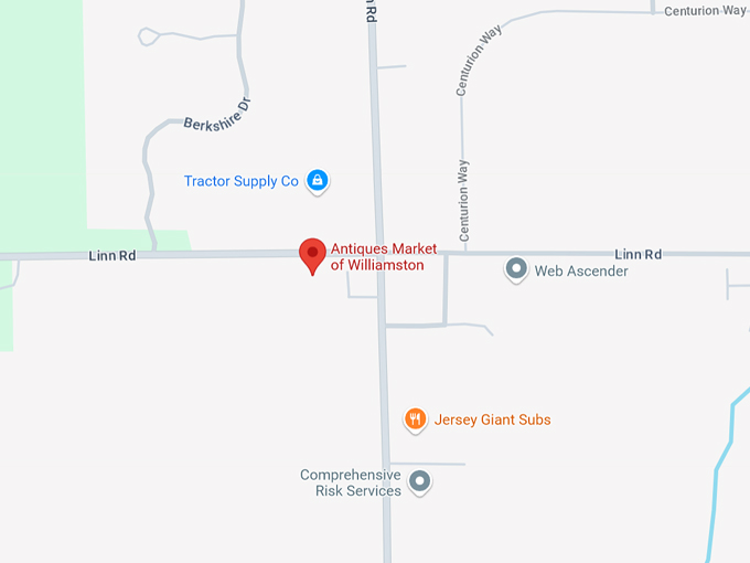 antiques market of williamston 10 map
