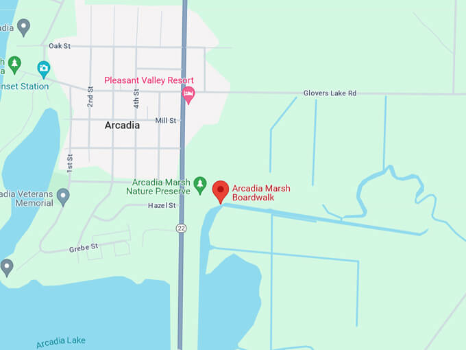 Arcadia Marsh Boardwalk 10 Map