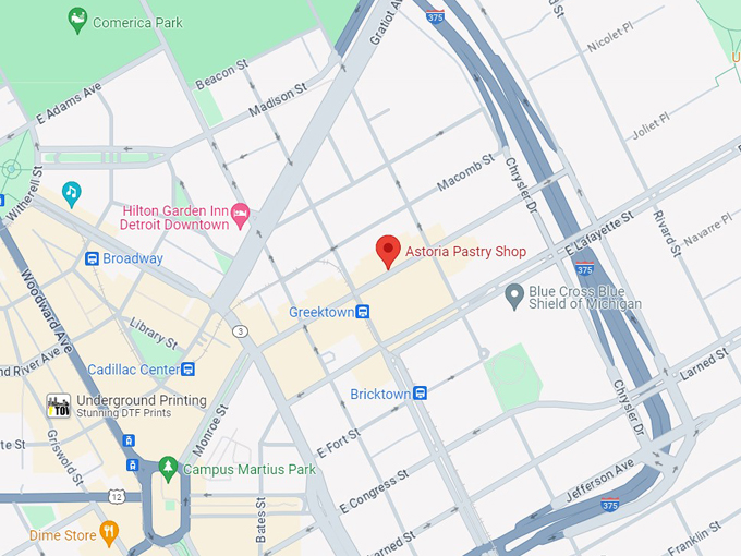 astoria pastry shop 10 map