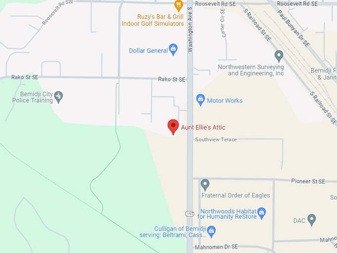 aunt ellie's attic 10 map