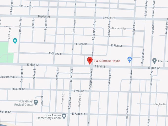 b & k smoke house 10 map