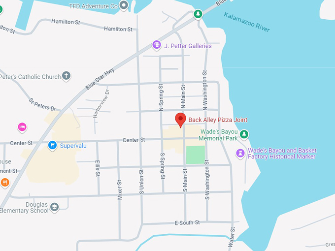 back alley pizza joint 10 map