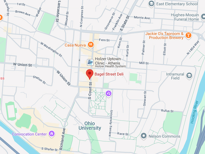 bagel street deli 10 map