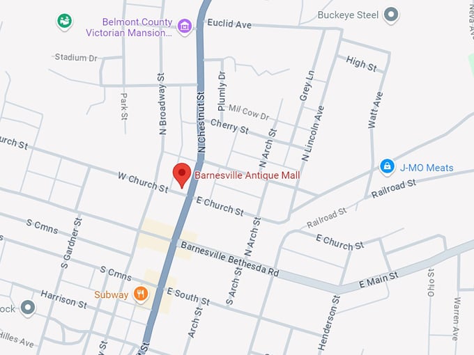 barnesville antique mall 10 map