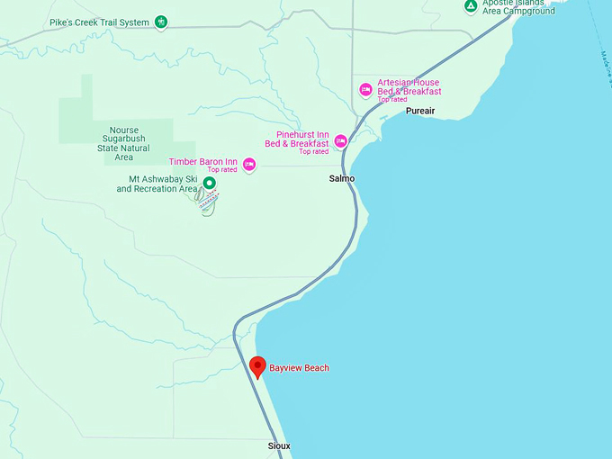 bayview beach 10 map