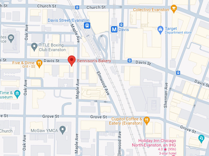 bennison's bakery 10 map