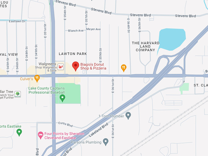 biagio's donut shop & pizzeria 10 map