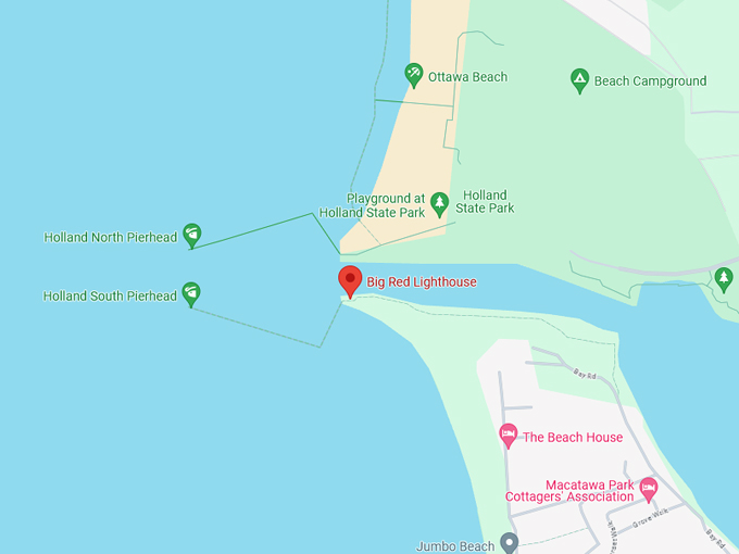 Big Red Lighthouse 10 Map