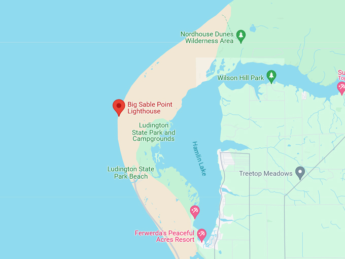 Big Sable Point Lighthouse 10 Map