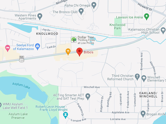 bilbo's pizza in a pan 10 map