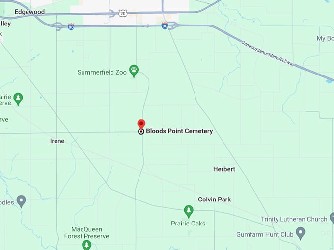 bloods point cemetery 10 map