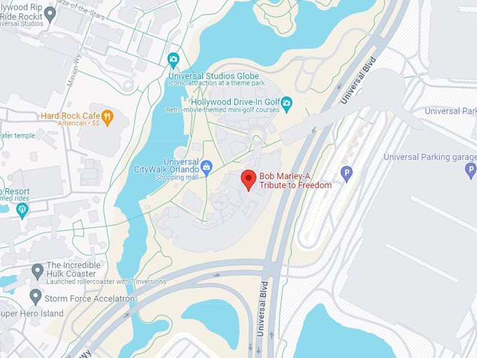 Bob Marley&mdash;A Tribute to Freedom 10 map