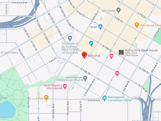 Brit&rsquo;s Pub 10 map