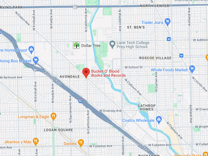 bucket o' blood books and records 10 map