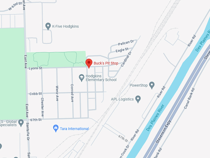 buck's pit stop 10 map