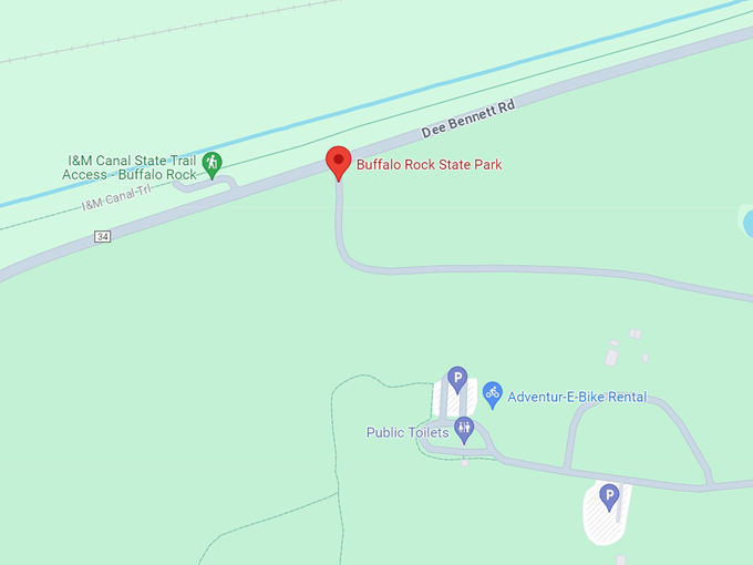 buffalo rock state park 10 map