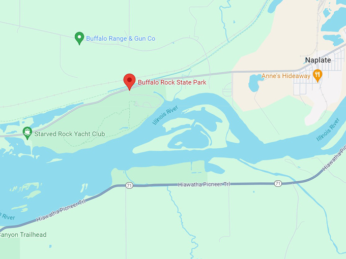 buffalo rock state park map