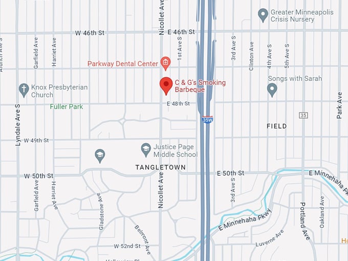 c & g's smoking barbeque 10 map