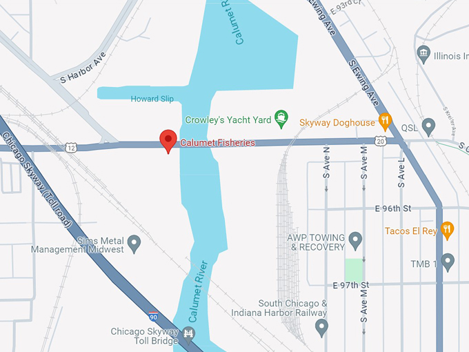 calumet fisheries map