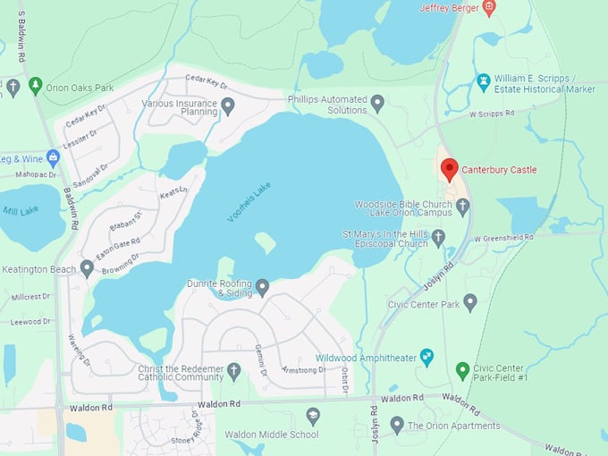 canterbury castle 10 map