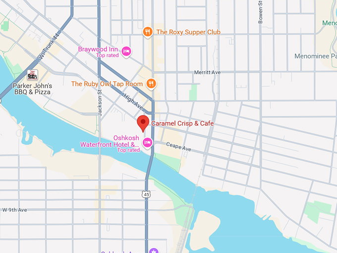 caramel crisp corner 10 map