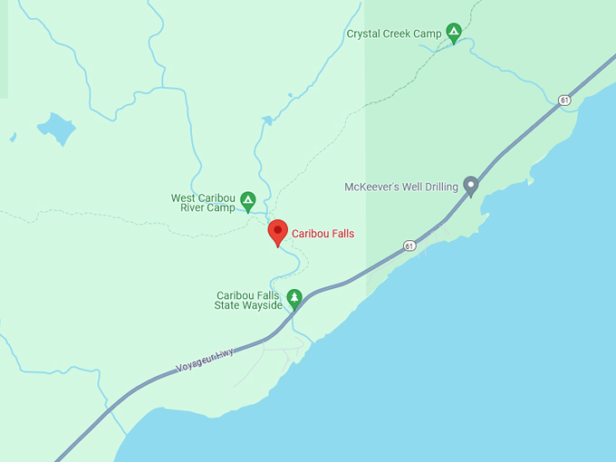 Caribou Falls Trail 10 Map