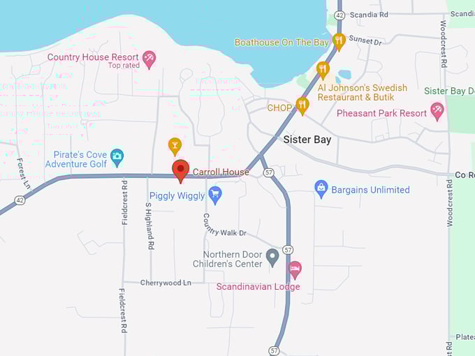 carroll house restaurant 10 map