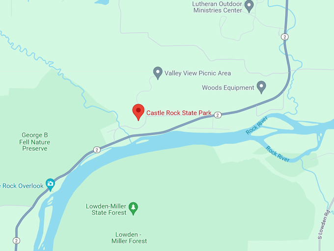 castle rock state park lookout 10 map